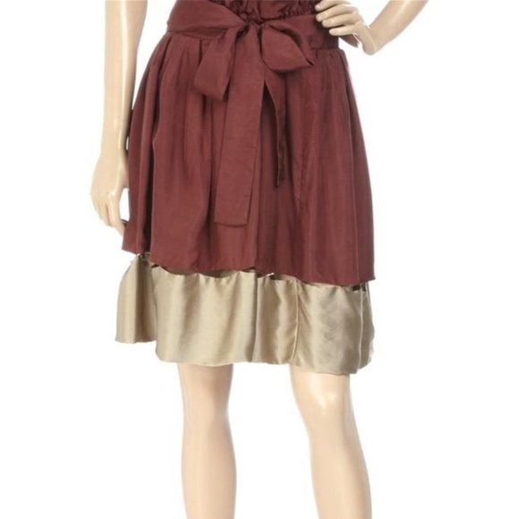Robert Rodriguez | Skirts | Robert Rodriguez Floating Hem Pleated Silk ...